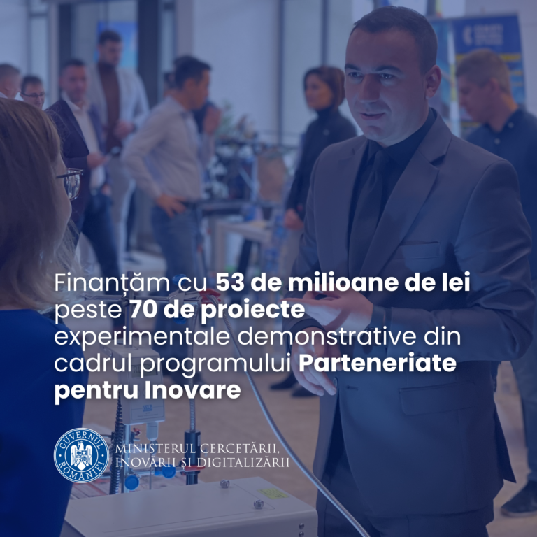 Finanțare la peste 70 de proiecte experimentale demonstrative din ...